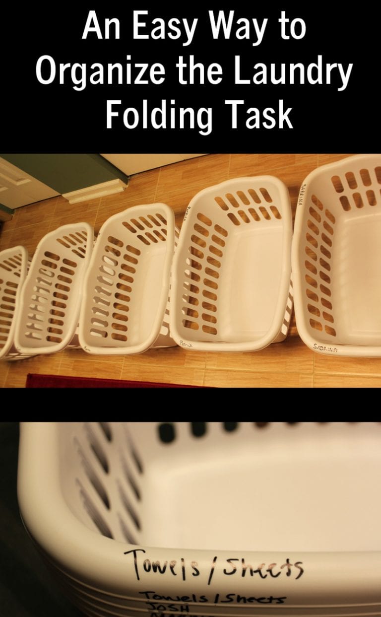 An Easy Way to Organize the Laundry Folding Task - Sabrinas Organizing