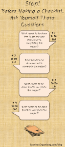 How to make an effective checklist - Sabrinas Organizing