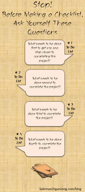 How to make an effective checklist - Sabrinas Organizing