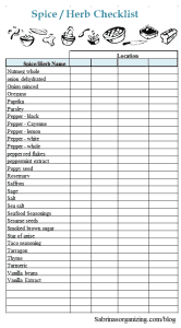 How to Create an Inventory Checklist for Organizing Spices and Herbs