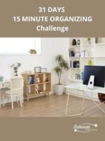 31 Days 15 Minute Organizing List Challenge - Sabrinas Organizing
