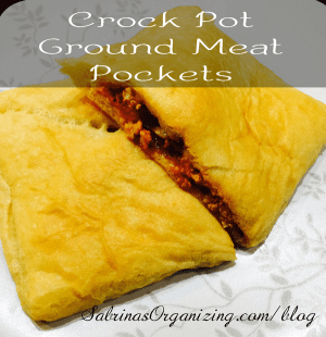 crock pot ground meat pockets
