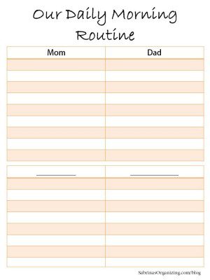 How to Setup a Morning Routine - Sabrinas Organizing