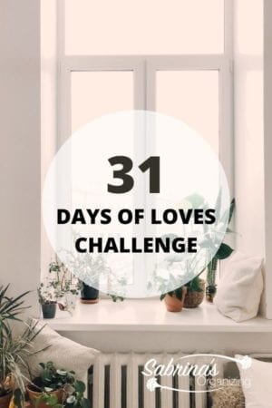 31 Days of Loves Challenge - Sabrinas Organizing
