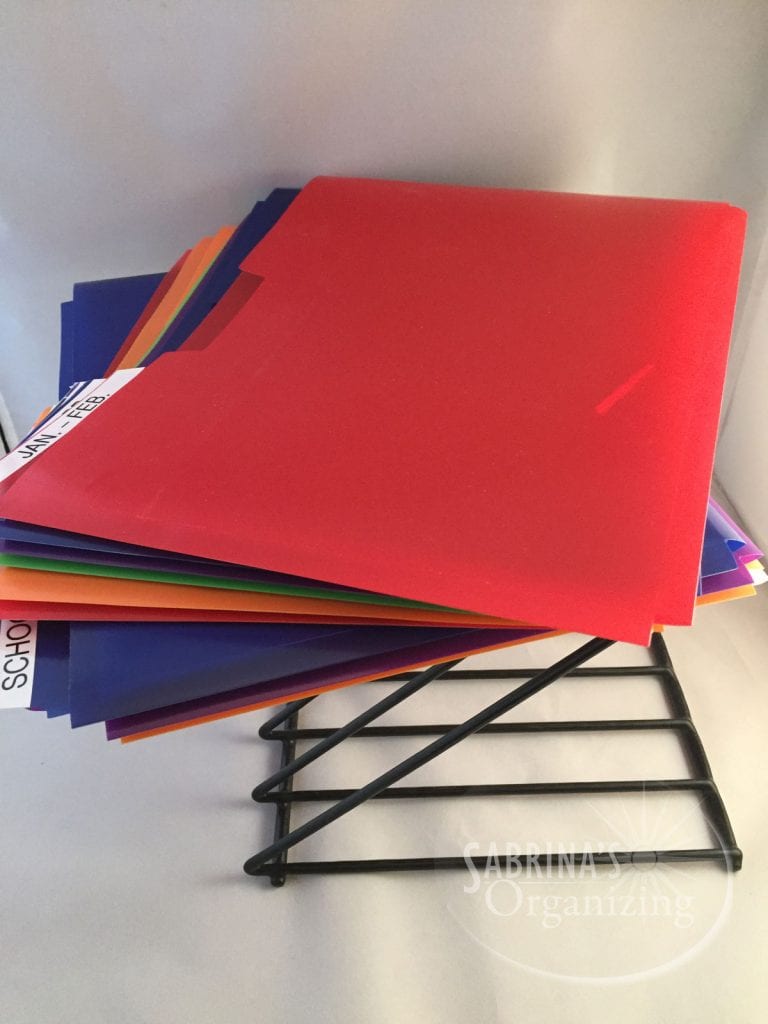 DIY Kitchen Paper Management System - Sabrinas Organizing