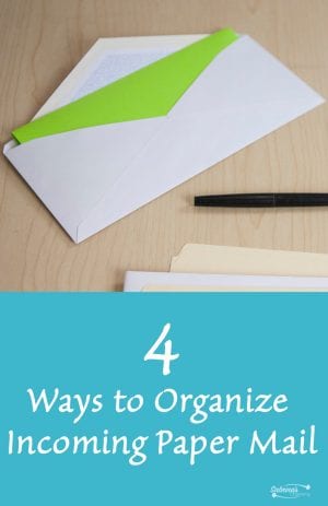 Effective Ways to Organize Incoming Paper Mail - Sabrinas Organizing