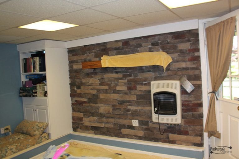Interior Stone Wall Transformation in A Small Family Room