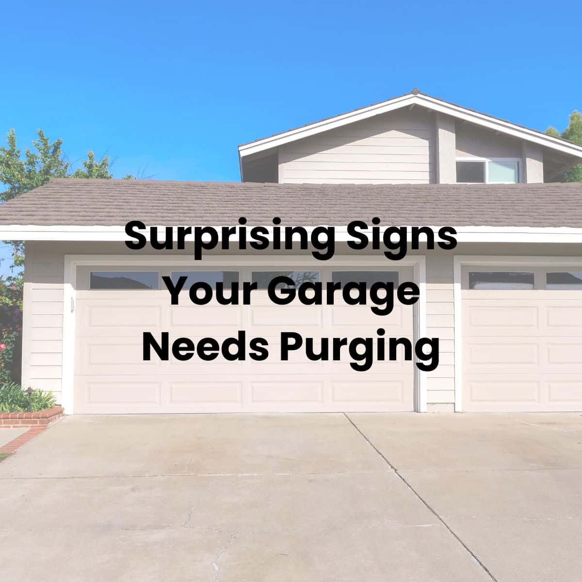 11 Surprising Signs Your Garage Needs Purging - Sabrinas Organizing