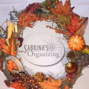 Create A Fall Wreath | Sabrina's Organizing