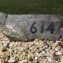 DIY Boulder Address Plaque - Sabrinas Organizing