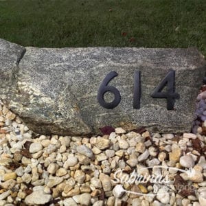 DIY Boulder Address Plaque - Sabrinas Organizing