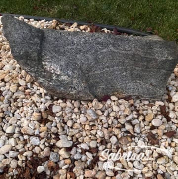 DIY Boulder Address Plaque - Sabrinas Organizing