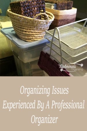 Organizing Issues Experienced By A Professional Organizer