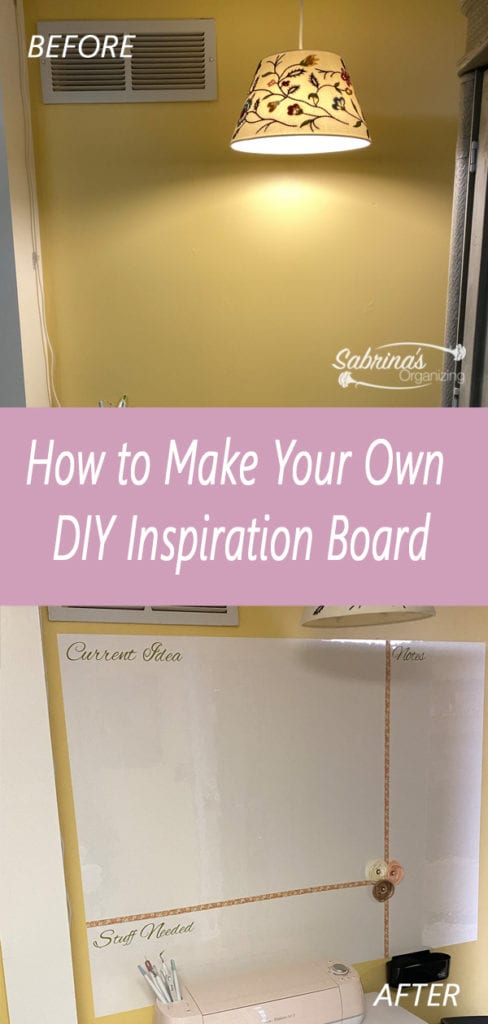 How to Make Your Own DIY Inspiration Board - Sabrinas Organizing