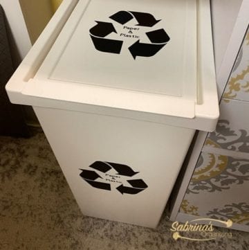 How to Make Trash Can Labels - Sabrinas Organizing