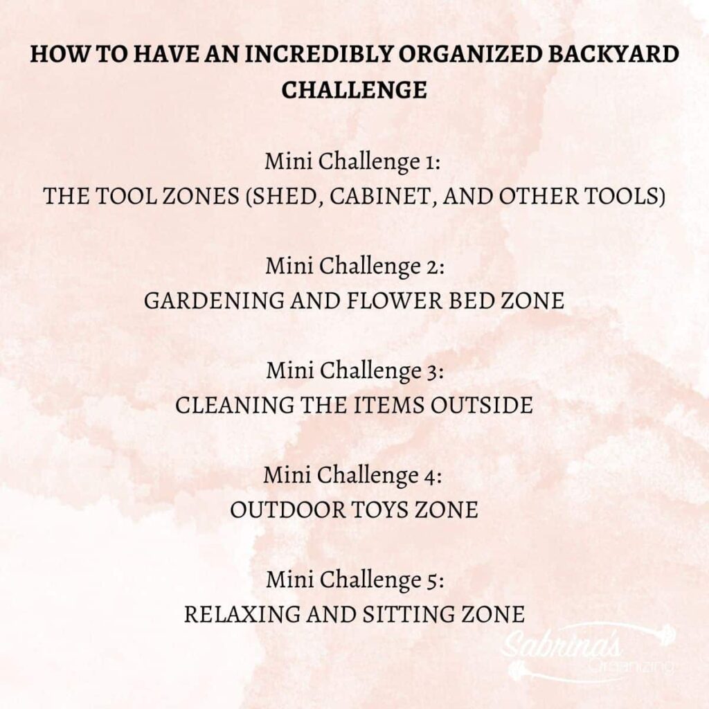 How to have an incredibly organized backyard challenge - Sabrinas ...
