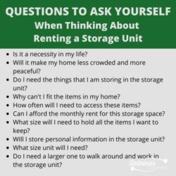 How to Set Up a Well Organized Self Storage Unit