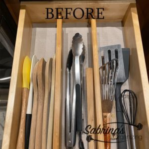 How to Organize Frequently Used Kitchen Drawers - Sabrinas Organizing
