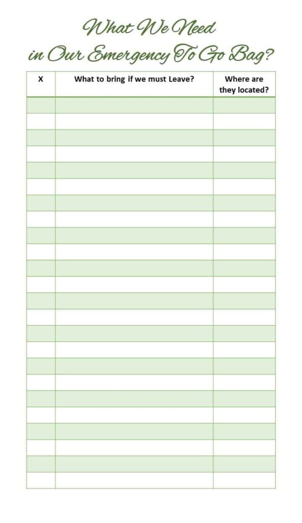 How to Set Up Your Home Emergency Plan - Sabrinas Organizing