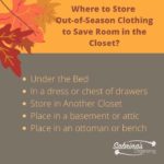 The Best Way to Organize Clothing During the Fall Months
