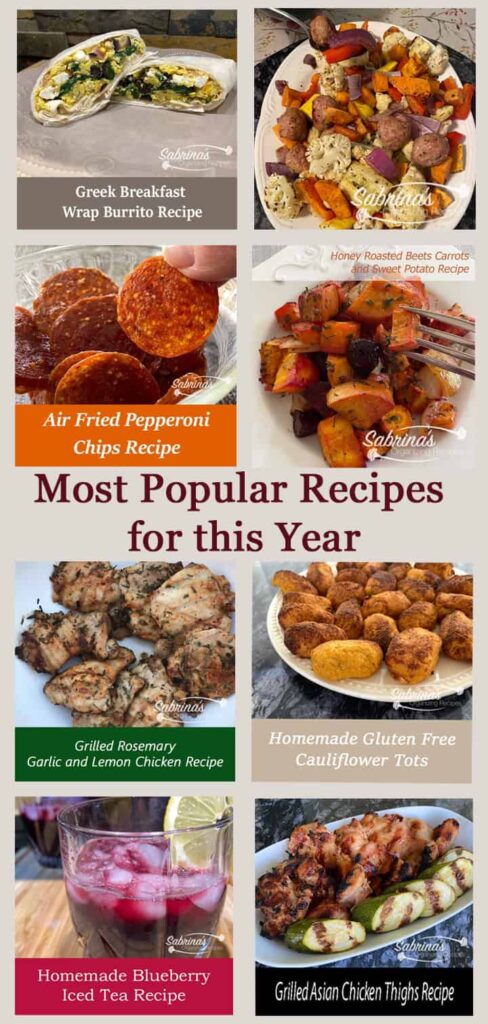 Most Popular Recipes for this Year - Sabrinas Organizing