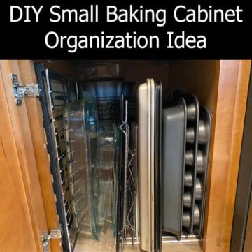 DIY Small Baking Cabinet Organization Idea