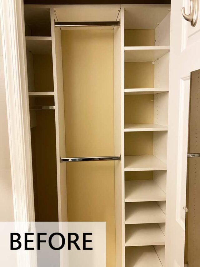 Small Closet Organization: How I Organized a Tiny Bedroom Closet for $50