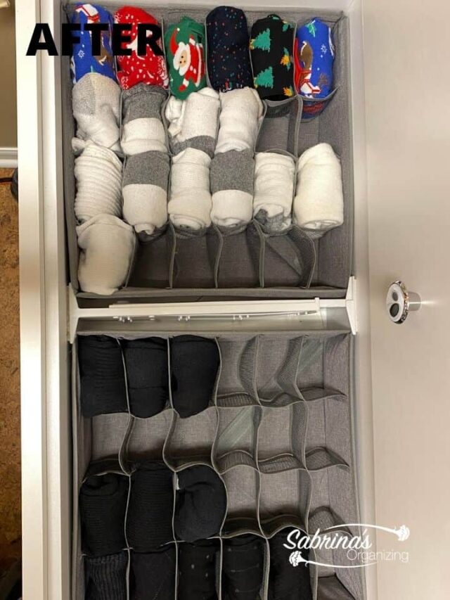 How to Organize Socks Once and For All {Sock Organization Options}