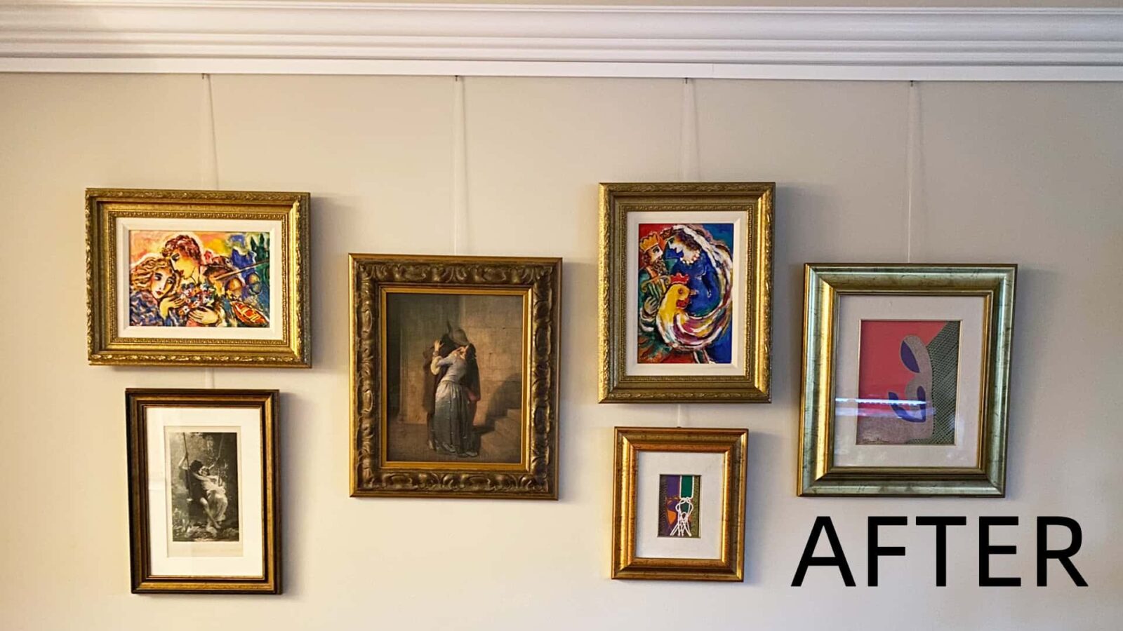 How to Install a DIY Home Picture Hanging System - Sabrinas Organizing