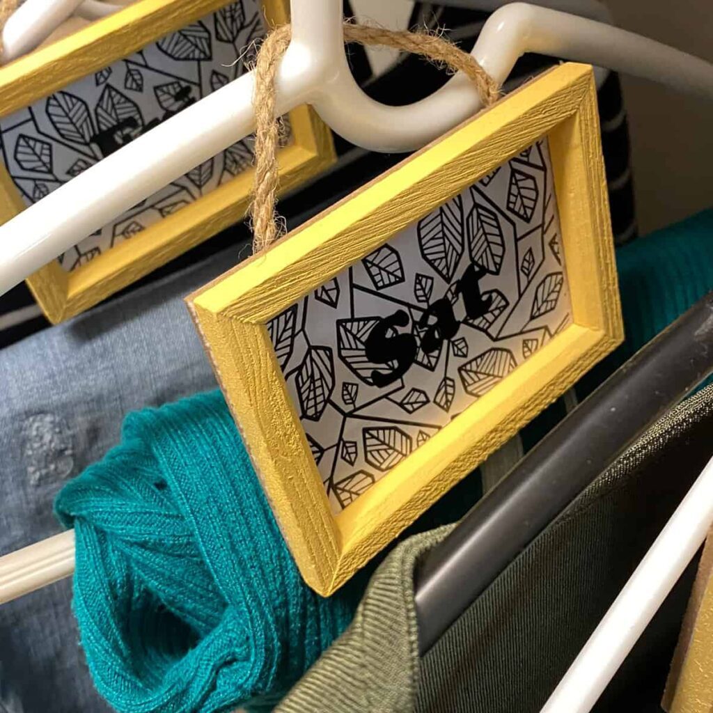 How to Make Repurposed DIY Day of the Week Closet Dividers - Sabrinas ...