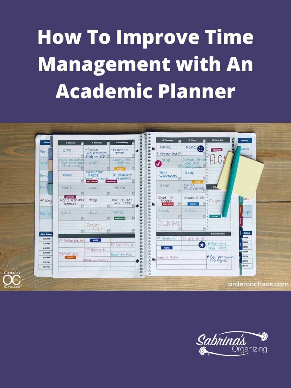 How To Improve Time Management with An Academic Planner
