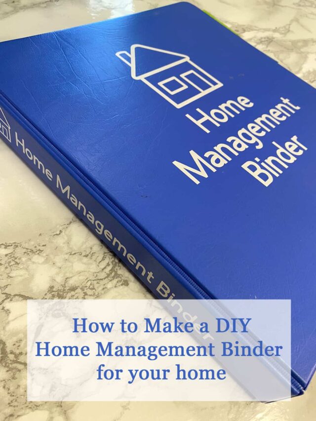 The Easy Way to Make a DIY Home Management Binder for your home