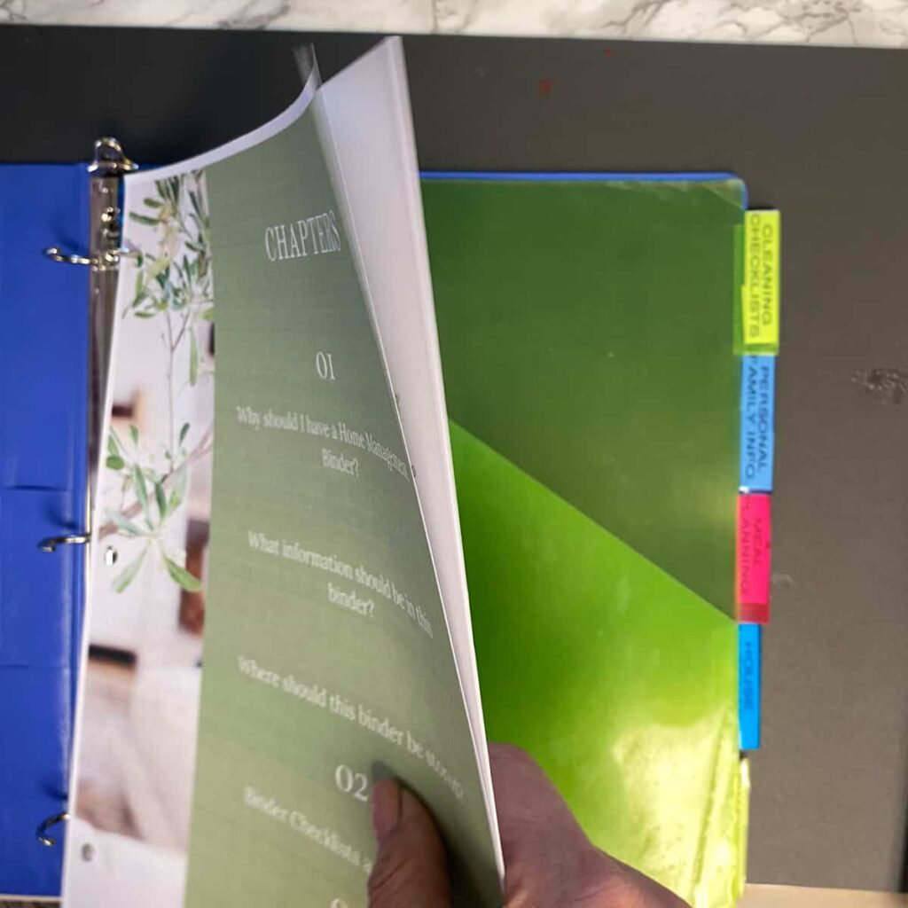 The Easy Way to Make a DIY Home Management Binder for your home