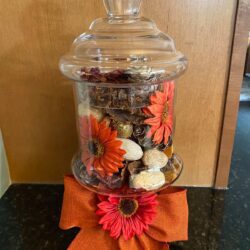 How to Make Cute Fall Apothecary Jars - Sabrinas Organizing