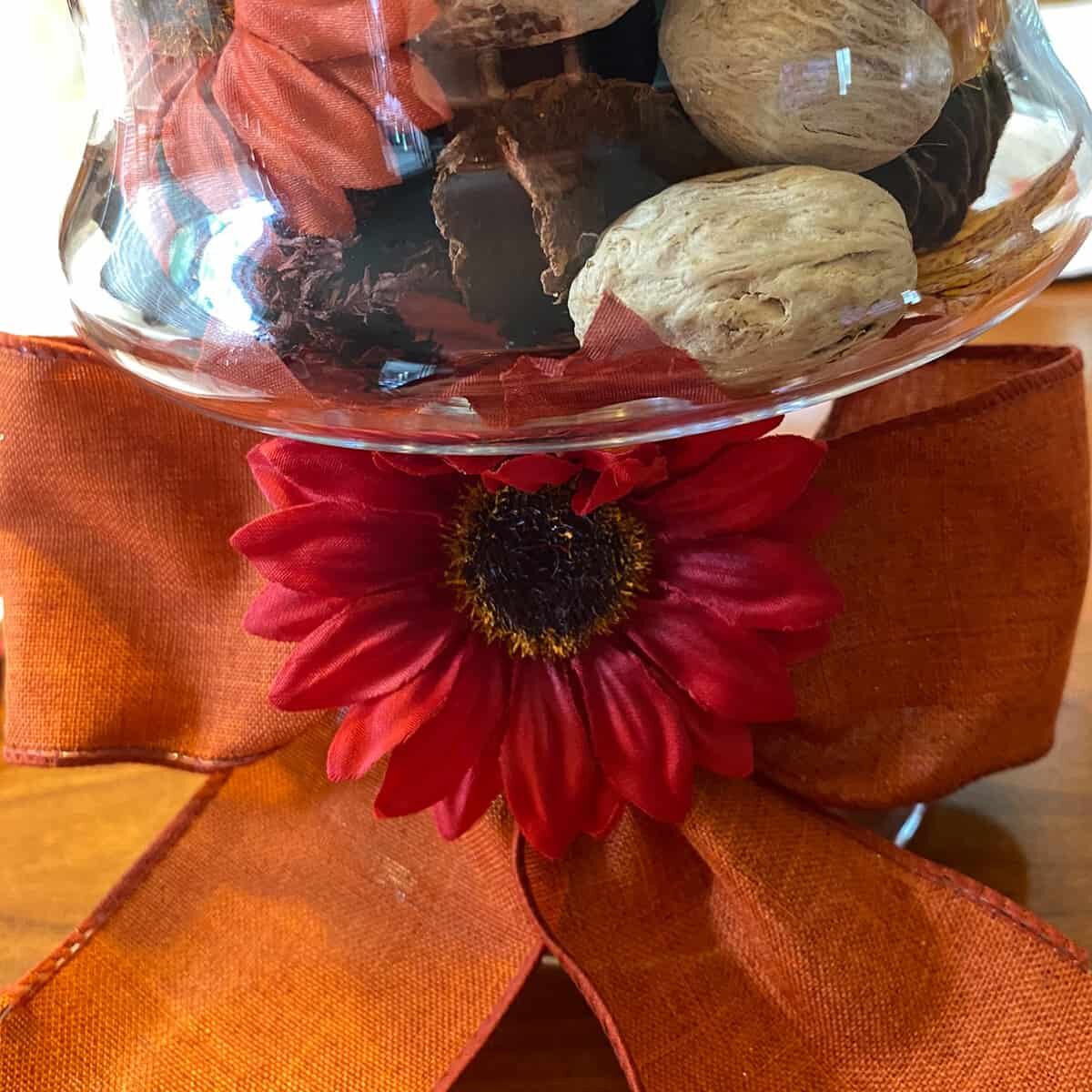 How to Make Cute Fall Apothecary Jars - Sabrinas Organizing