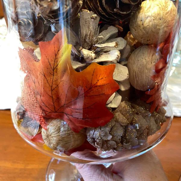 How to Make Cute Fall Apothecary Jars - Sabrinas Organizing