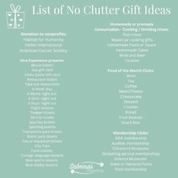 No CLUTTER Gifts Ideas Your Family Will Enjoy - Sabrinas Organizing