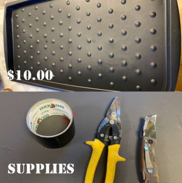 Make a Small Boot Tray DIY Project - Sabrinas Organizing