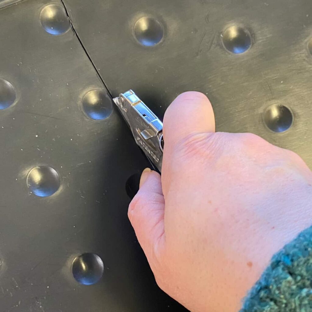 Make a Small Boot Tray DIY Project - Sabrinas Organizing