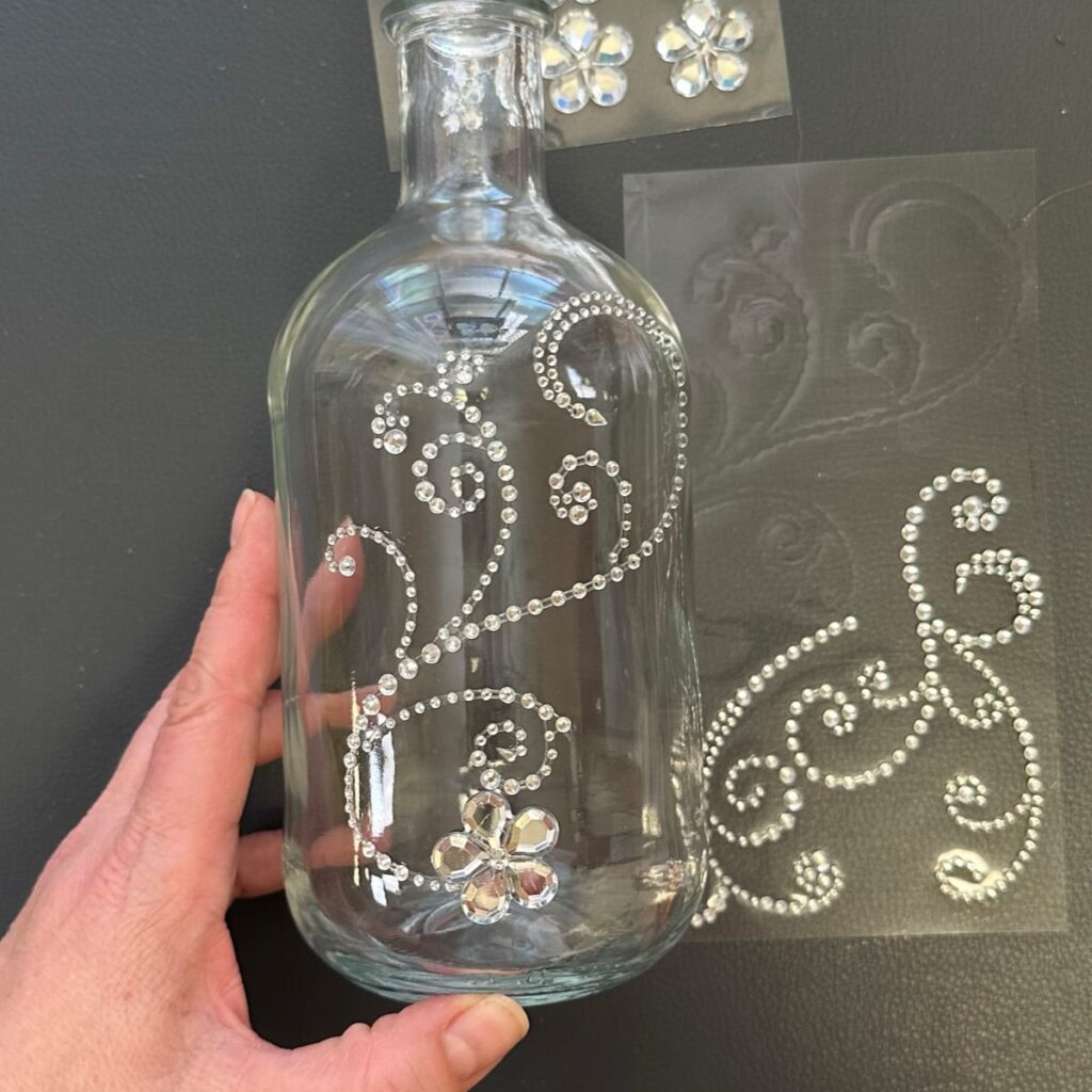 DIY Liquor Bottle Craft Project - Sabrinas Organizing