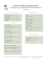 The Perfect Way to Make a Babysitter Checklist for Parents