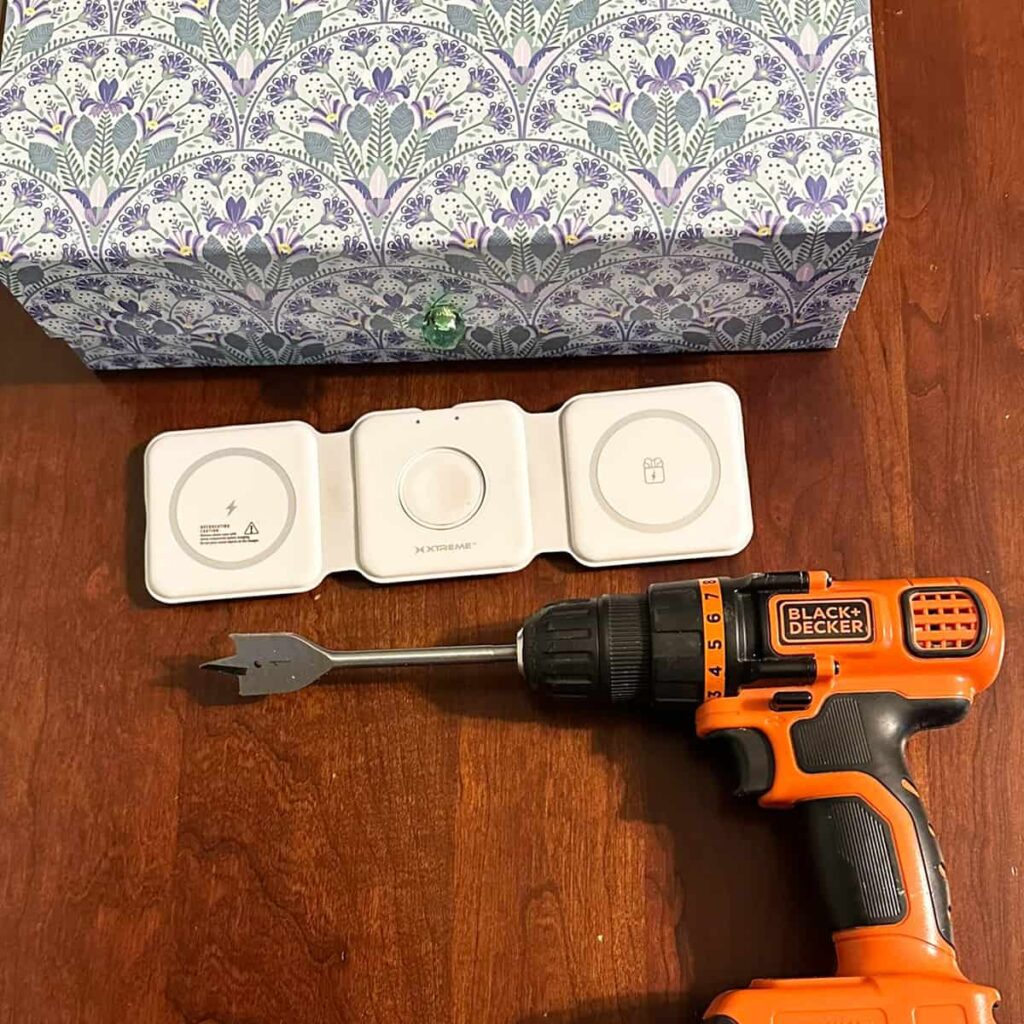 How to Hide the Charger in the Bedroom DIY Project - Sabrinas Organizing