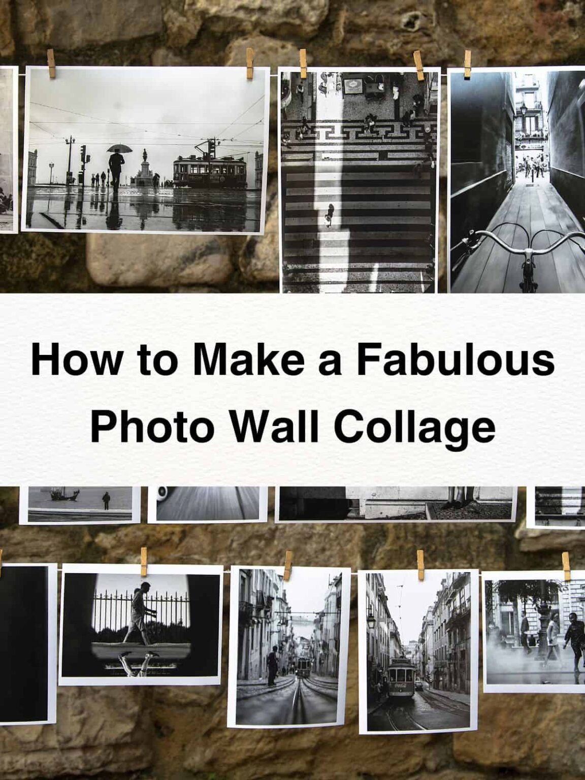 How to Make a Fabulous Photo Wall Collage - Sabrinas Organizing