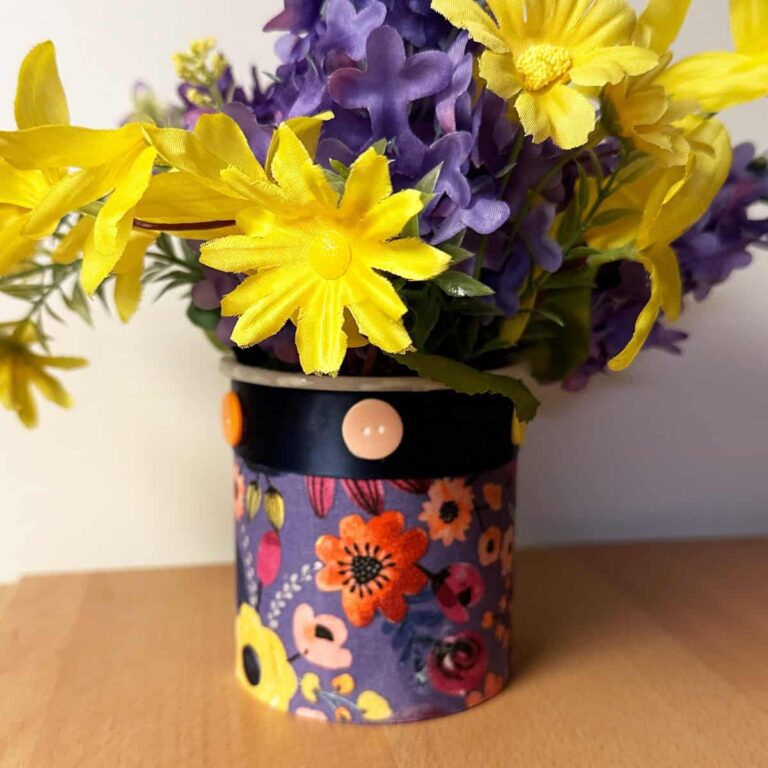 Upcycle Large Yogurt Container Idea - Sabrinas Organizing