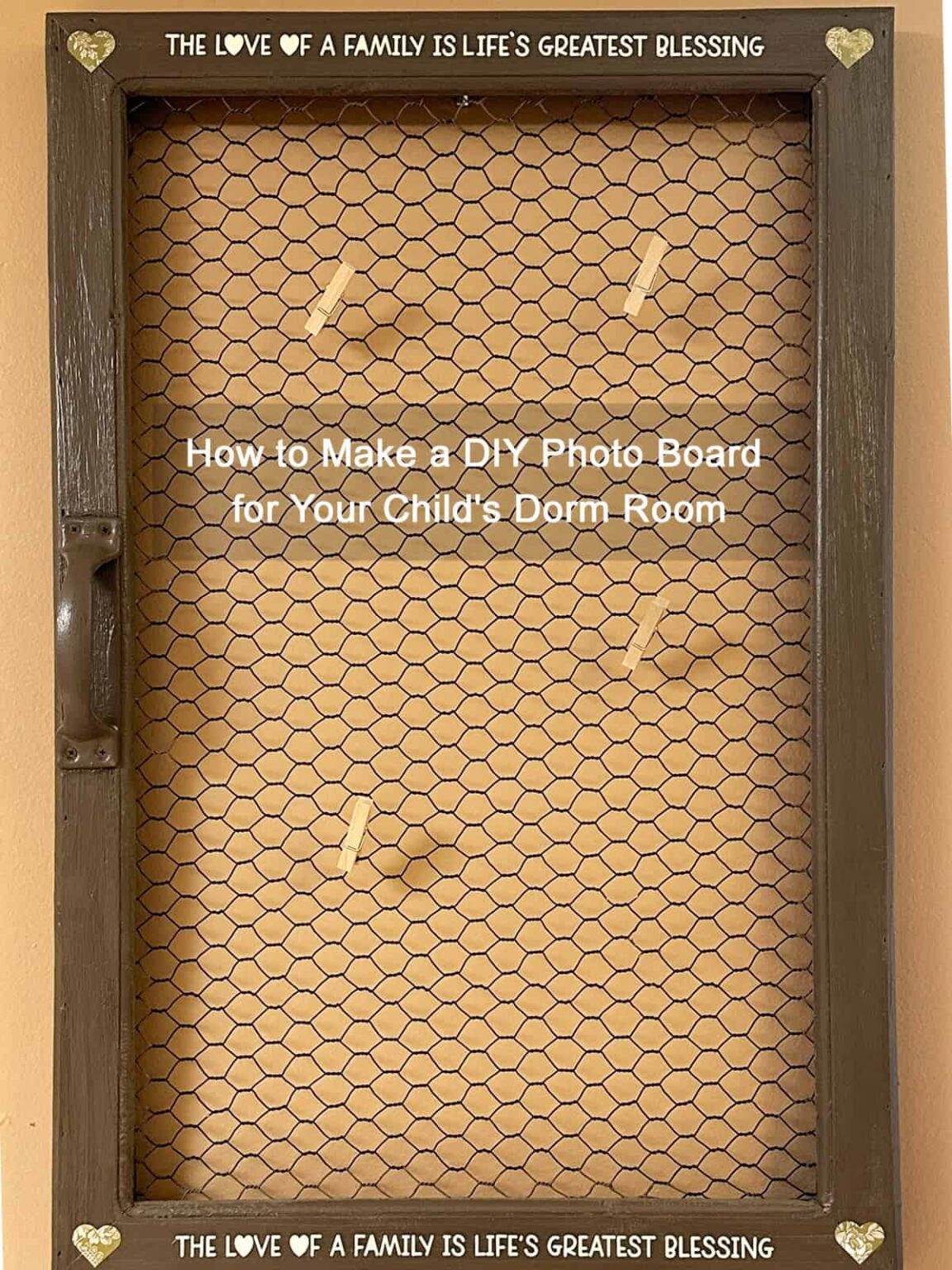 How to Make a DIY Photo Board for Your Child's Dorm Room - Sabrinas ...