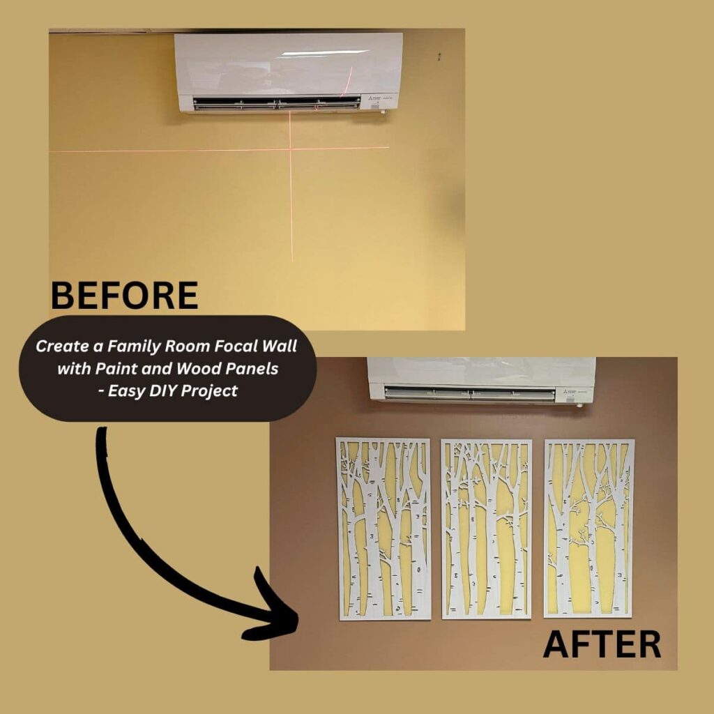 The Focal Wall with Paint and Panels DIY - Sabrinas Organizing