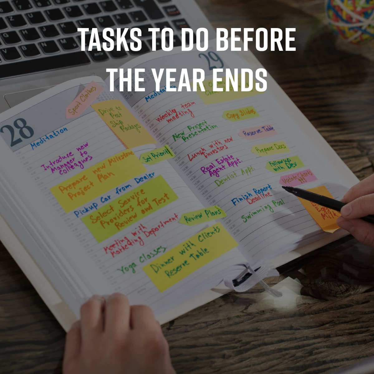 Tasks To Do Before The Year Ends - Sabrinas Organizing