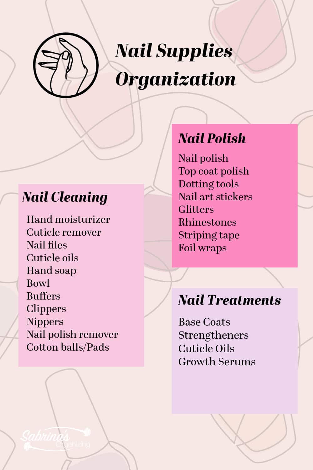 All You Need to Know About Nail Supplies Organization - Sabrinas Organizing