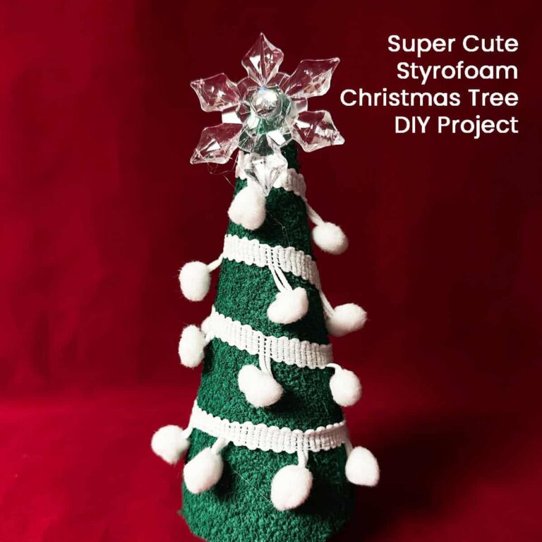Styrofoam Christmas Tree DIY Project: Easy Steps - Sabrinas Organizing
